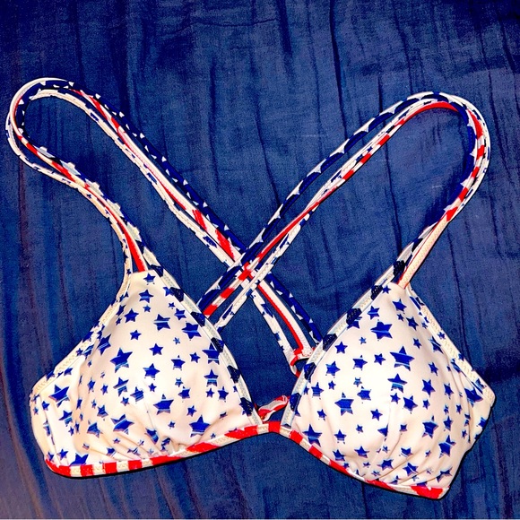 Victoria's Secret | Swim | 325 Victorias Secret Usa American Flag Stars ...
